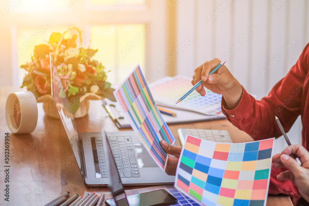 Smooth Focus and soft Focus,The marketing department and designers are ...