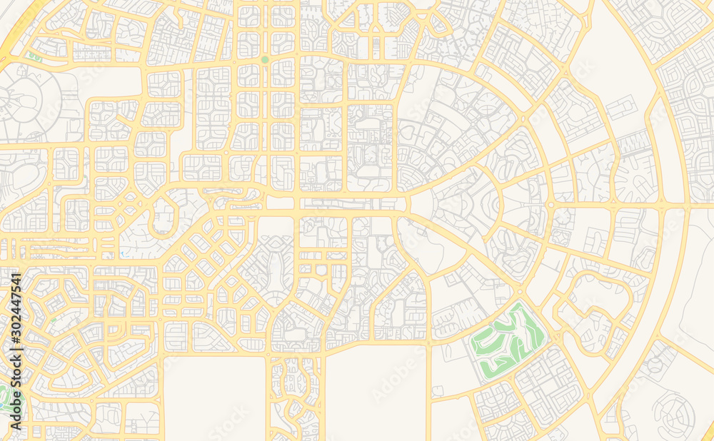 Printable street map of New Cairo, Egypt Stock-Vektorgrafik | Adobe Stock