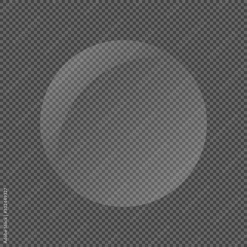 Vector isolated texture of round glass plate stock illustration on ...