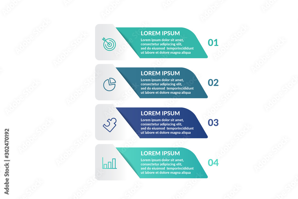 step or process infographic template design . infographic concept for ...