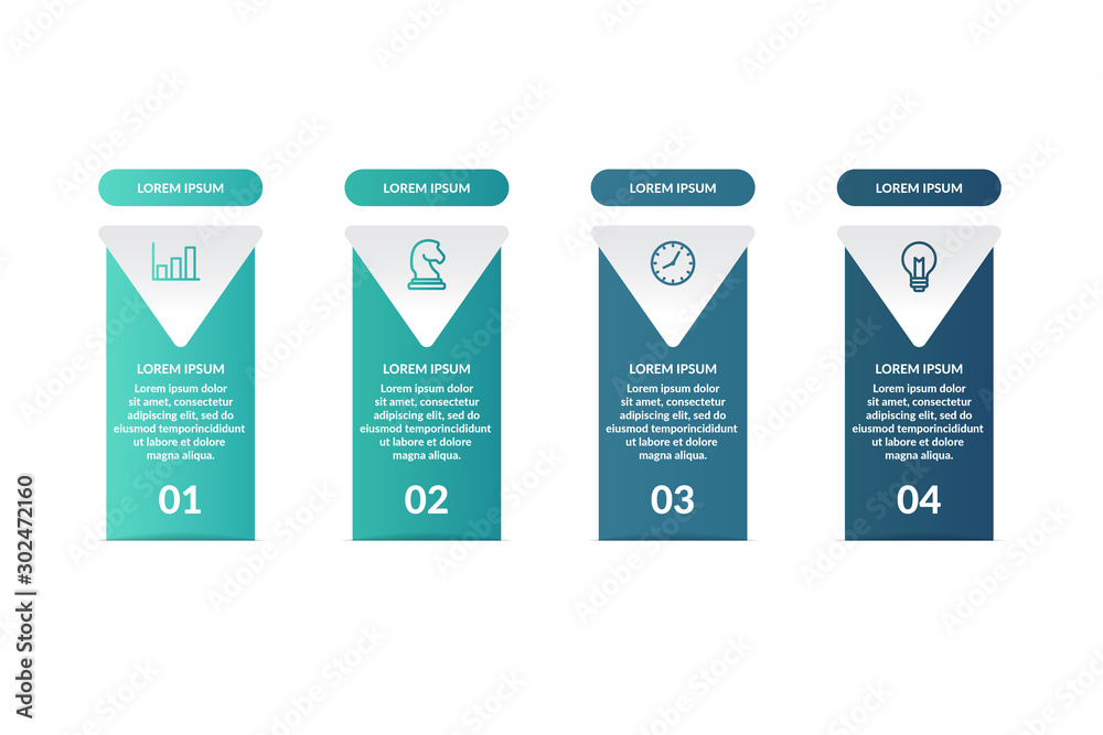 step or process infographic template design . infographic concept for ...