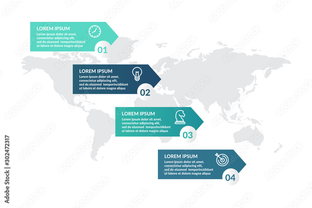 step or process infographic template design . infographic concept for ...