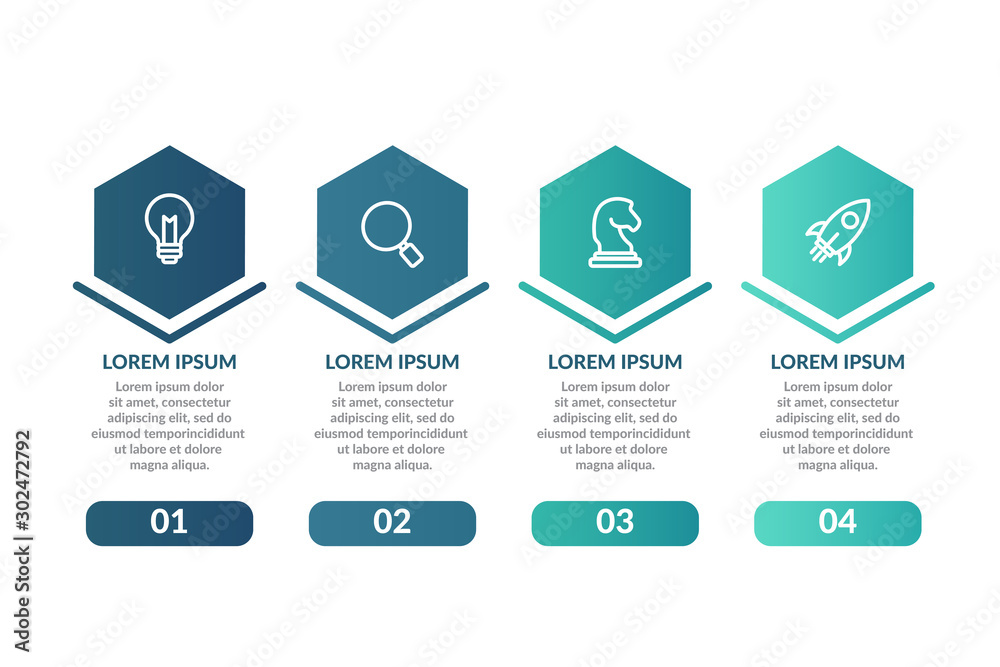step or process infographic template design . infographic concept for ...