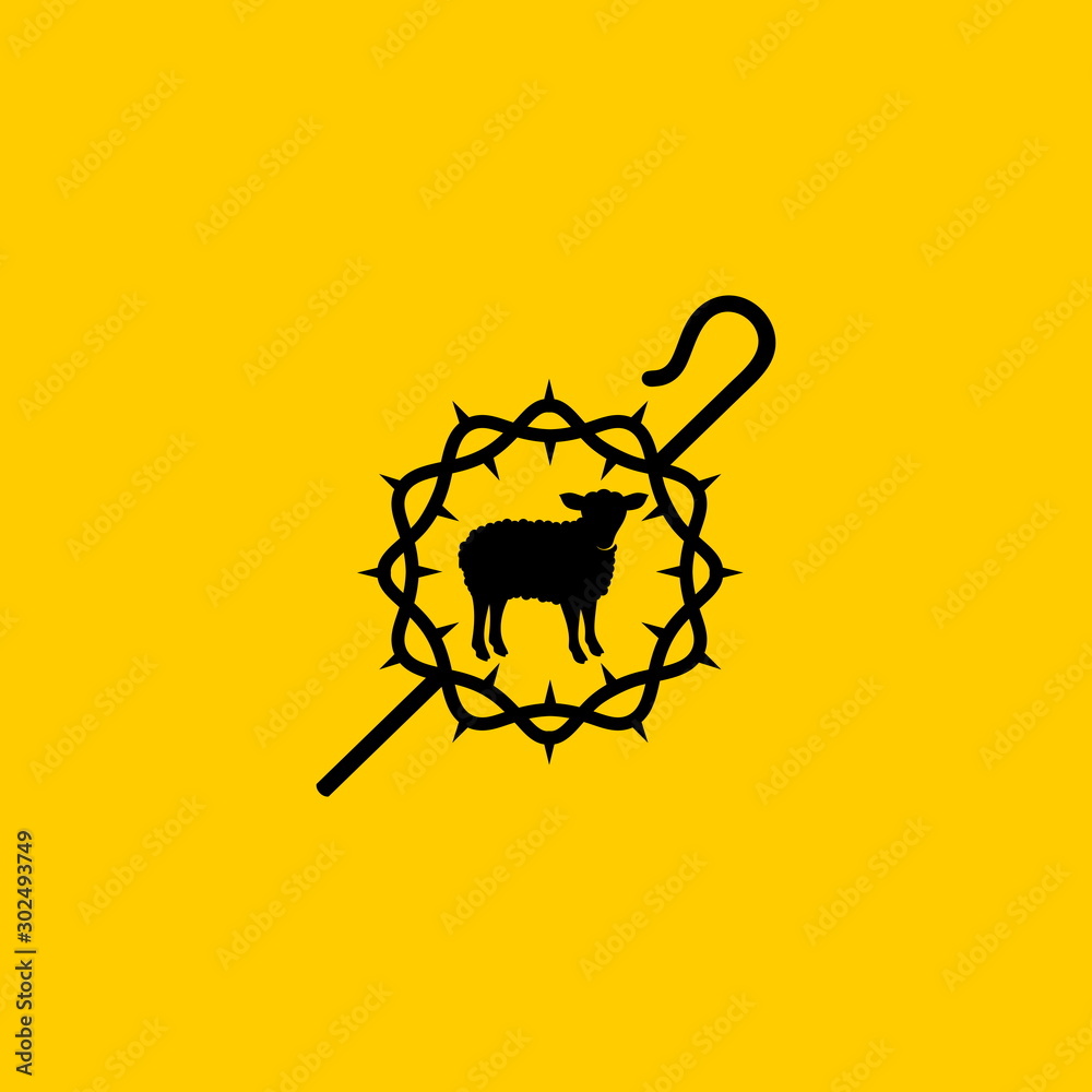 Christian symbols. Symbols of Jesus Christ are the crown of thorns, the ...