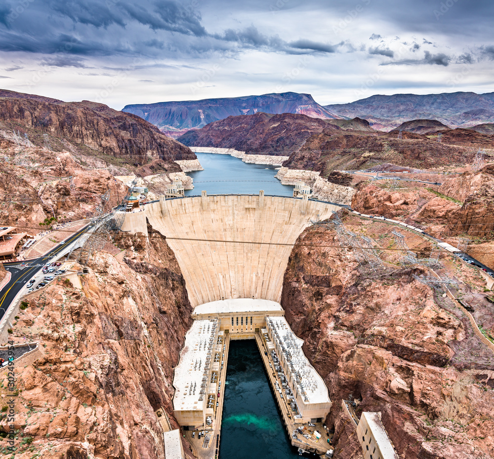 Hoover Dam on the Colorado River, the USA Stock Photo | Adobe Stock