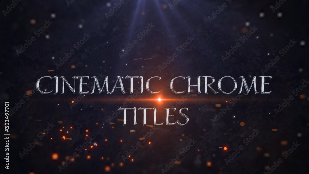 Cinematic Chrome Titles Template Stock | Adobe Stock Cinematic Chrome Titles Template Stock | Adobe Stock