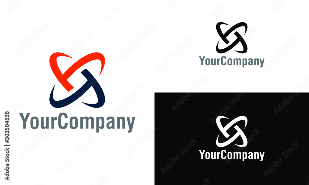 Communication logo template design. Creative vector emblem, for icon or ...
