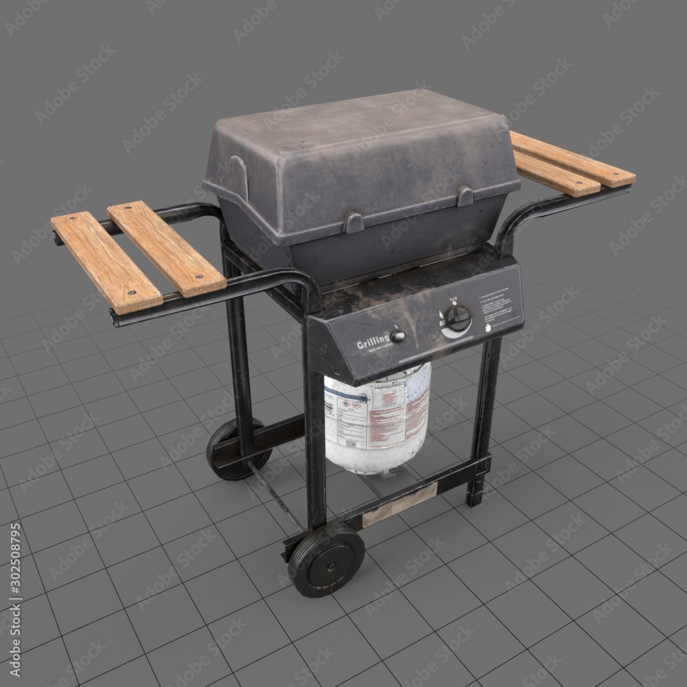 Barbecue grill Stock 3D asset | Adobe Stock