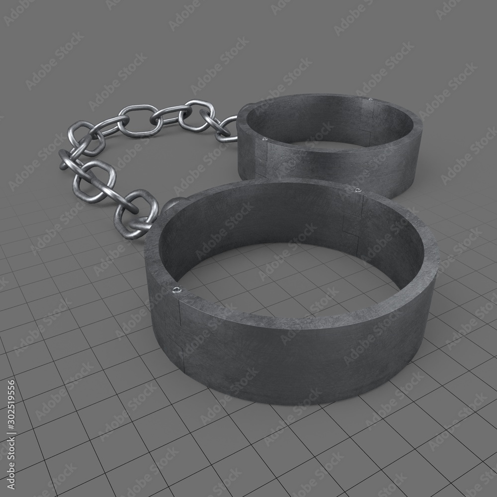 Ankle shackles Stock 3D asset | Adobe Stock