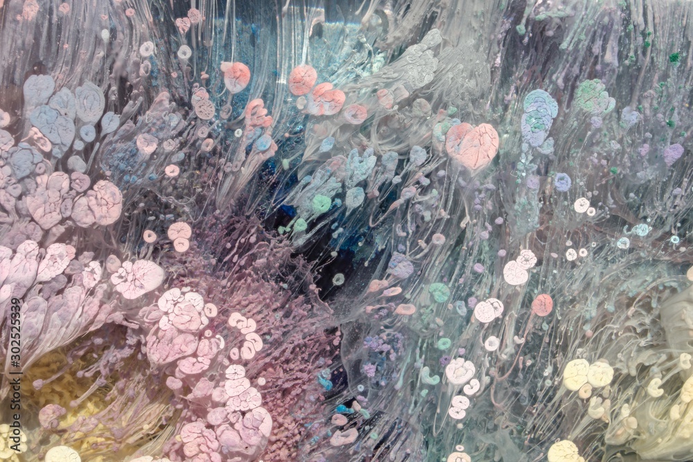 Petri - a modern technique in painting, is created by adding alcoholic ...