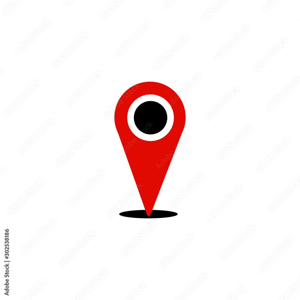 map point, signs, placeholder, maps and location, icon symbol vector ...