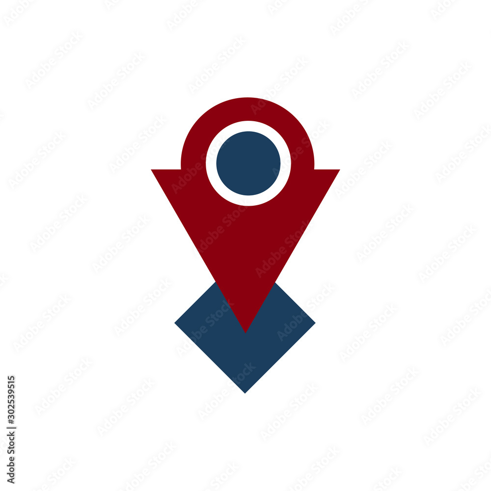 map point, signs, placeholder, maps and location, icon symbol vector ...
