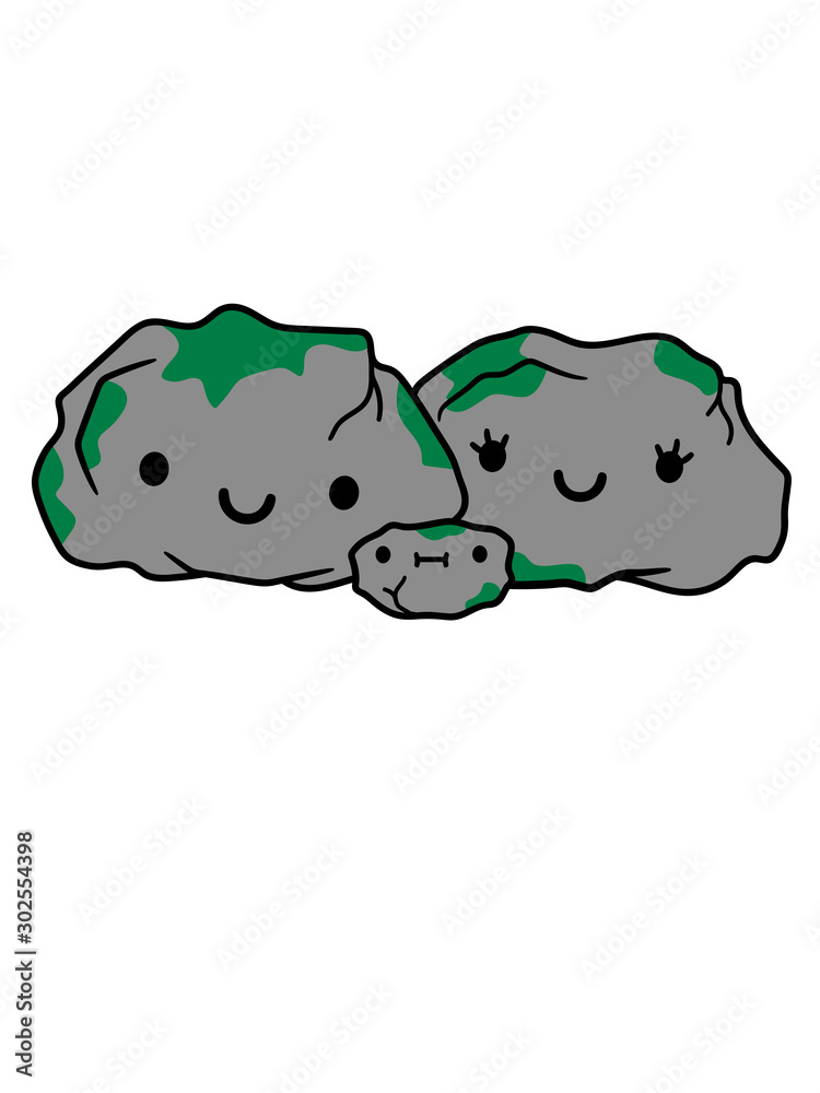 liebe familie stein mama papa kind paar verliebt baby felsen steinchen ...