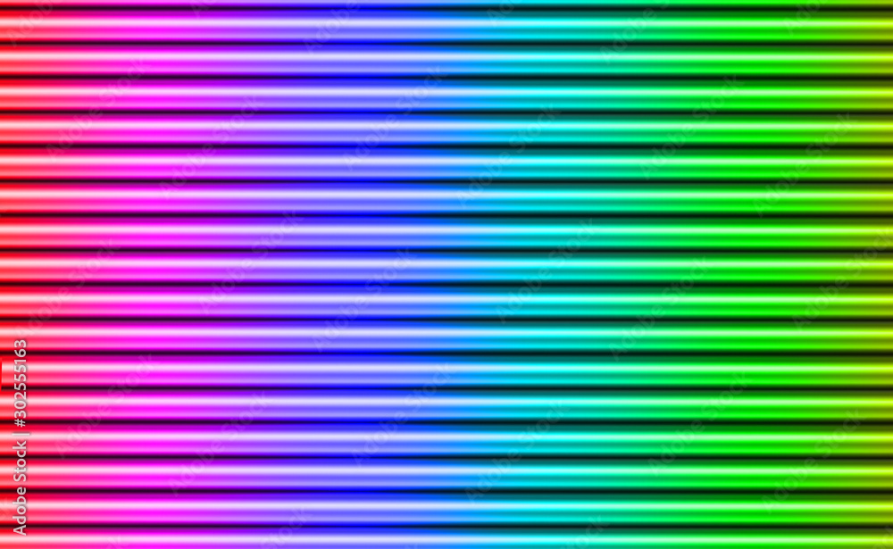 Neon Rainbow Stripes