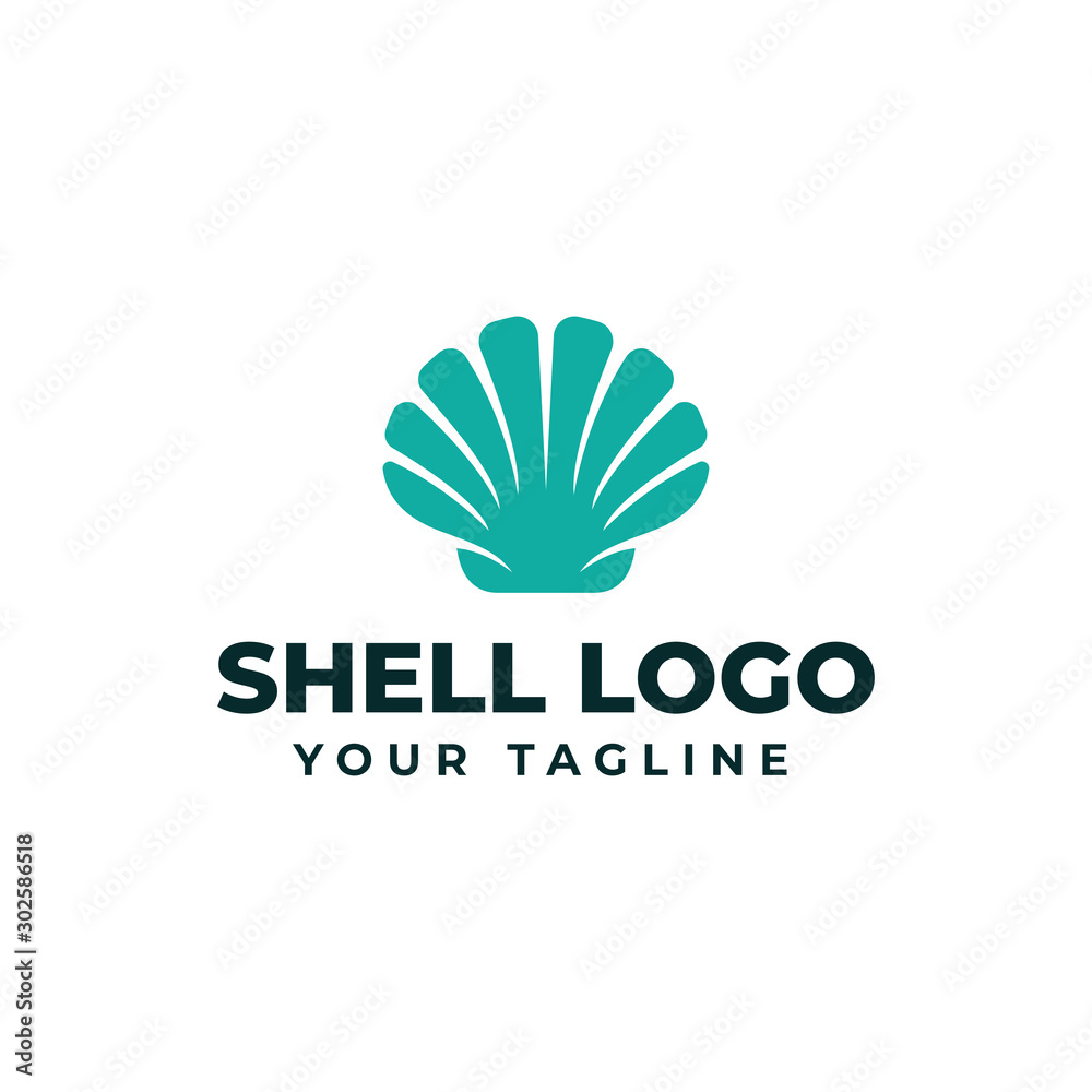Sea Shell Pearl, Oyster, Seafood, Restaurant Logo Design Template Stock ...