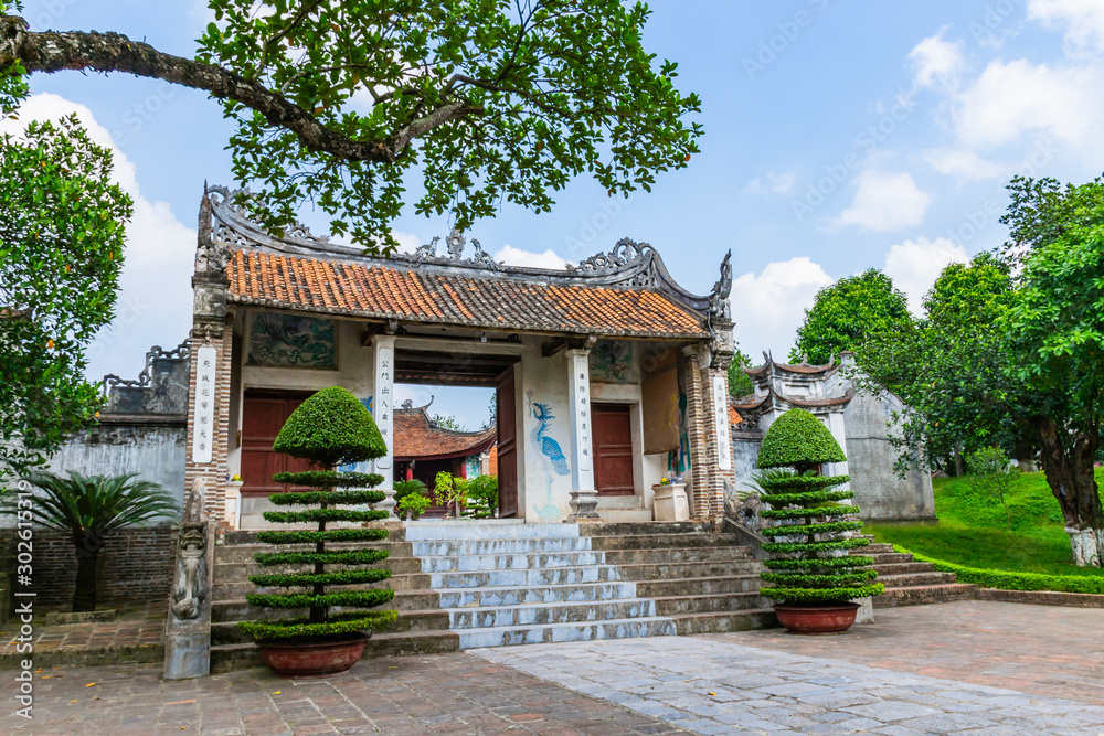 Scenery of Thuong shrine (den Thuong) in ancient Co Loa citadel ...