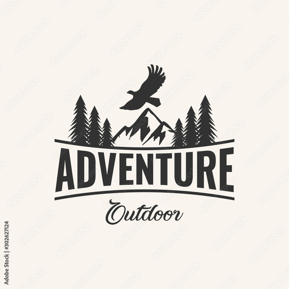 adventure logo design inspiration, vector eps 10 Stock Vector | Adobe Stock
