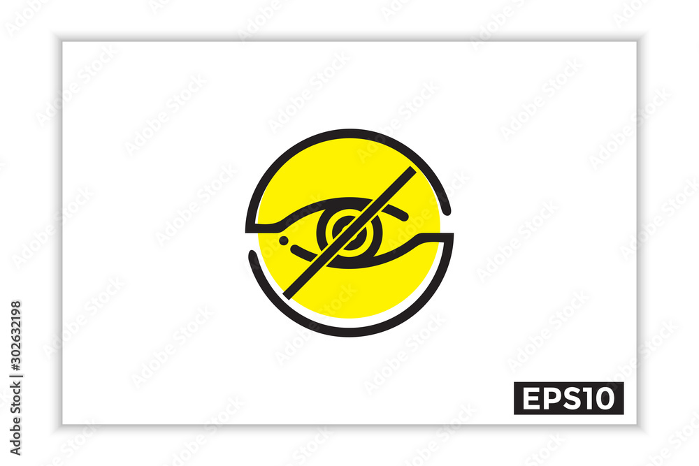 visible and invisible icons, hide icons, invisible logos, illustrations ...