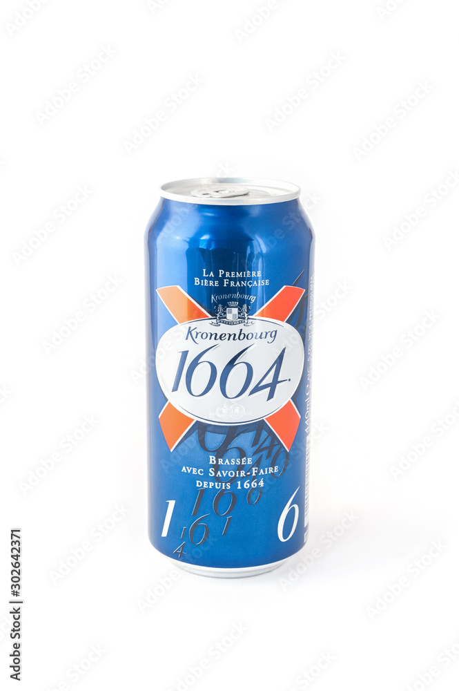 Can of Kronenbourg 1664 beer, a strong alcoholic beverage from the ...