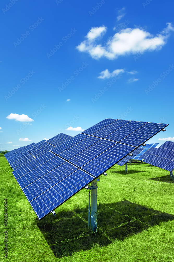 typical solar plant outdoors Stock Photo | Adobe Stock