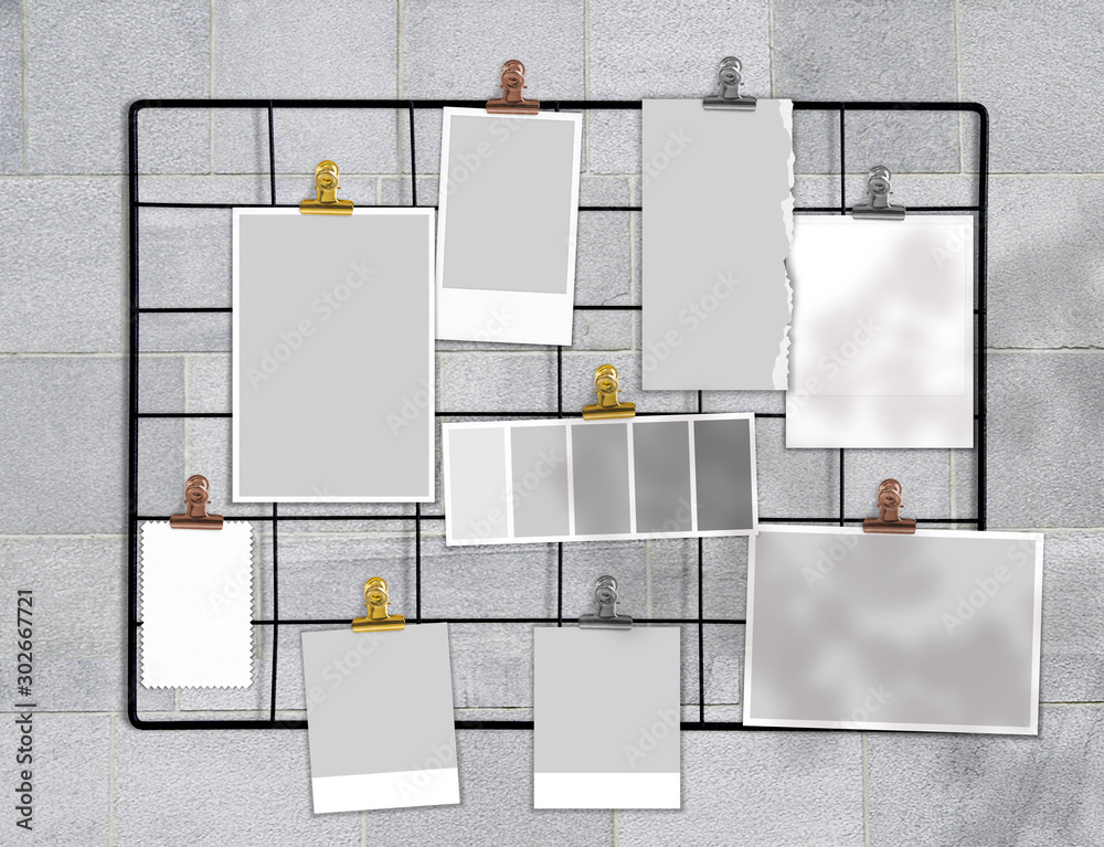 moodboard mock up Stock Illustration | Adobe Stock