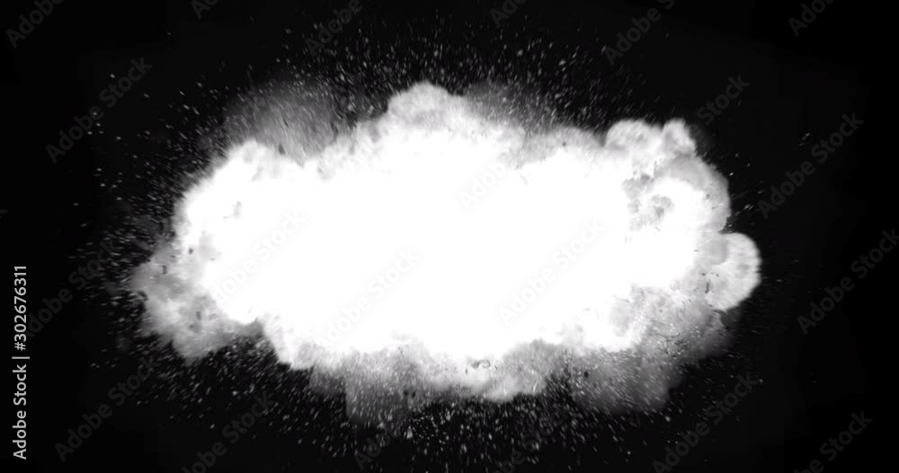 Realistic fireball explosion and blasts with luma channel. 4K VFX ...