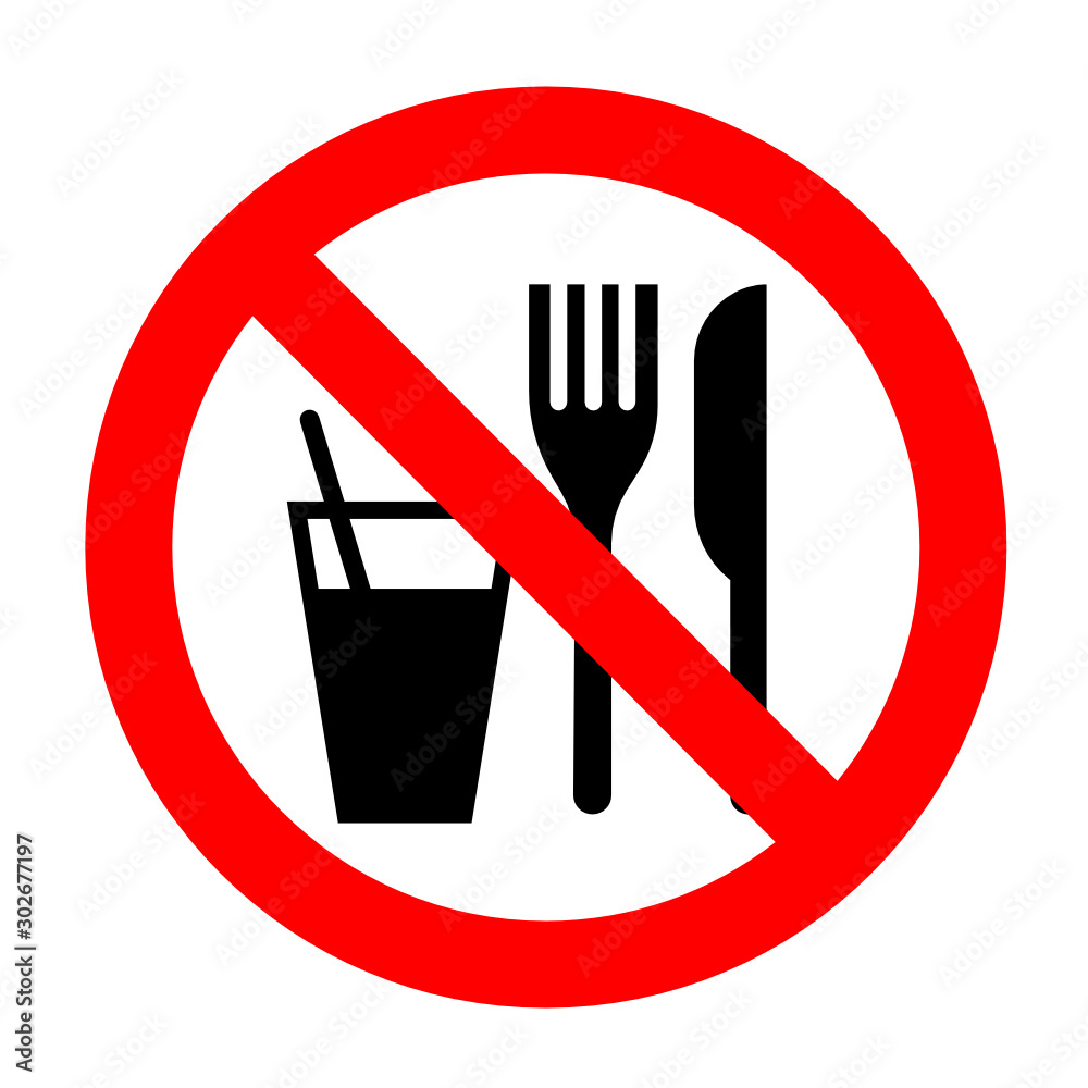 no food and drink allowed icon Stock Vector | Adobe Stock