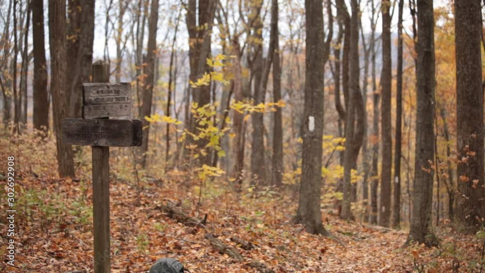 Intersection of Appalachian Trail and Mau Har Trail - Three Ridges ...