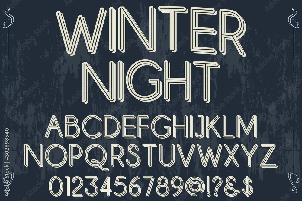 abc Font alphabet Script Typeface handcrafted handwritten vector label ...