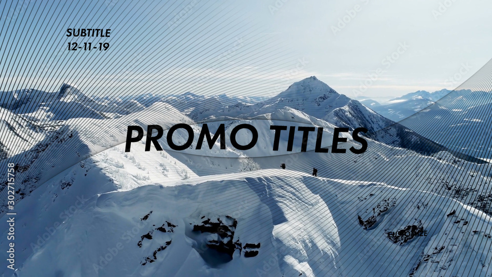 Stylish Promo Titles Stock Template | Adobe Stock