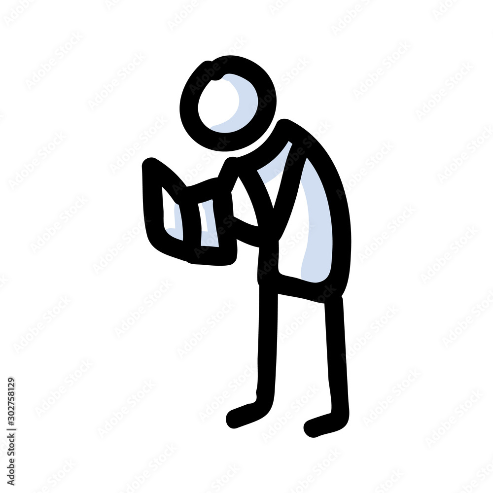 Stick Figure Studying