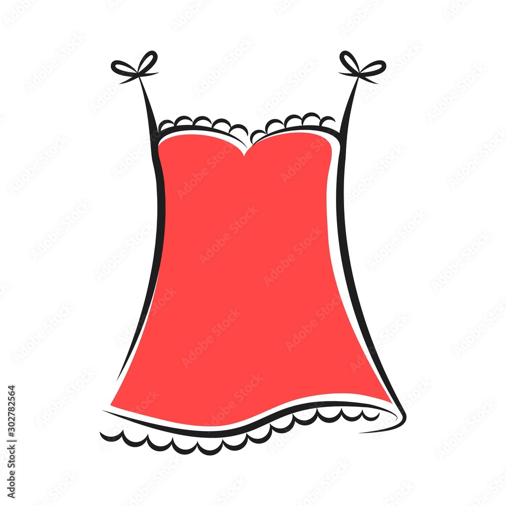 Women nightgown lace Stock Vector | Adobe Stock