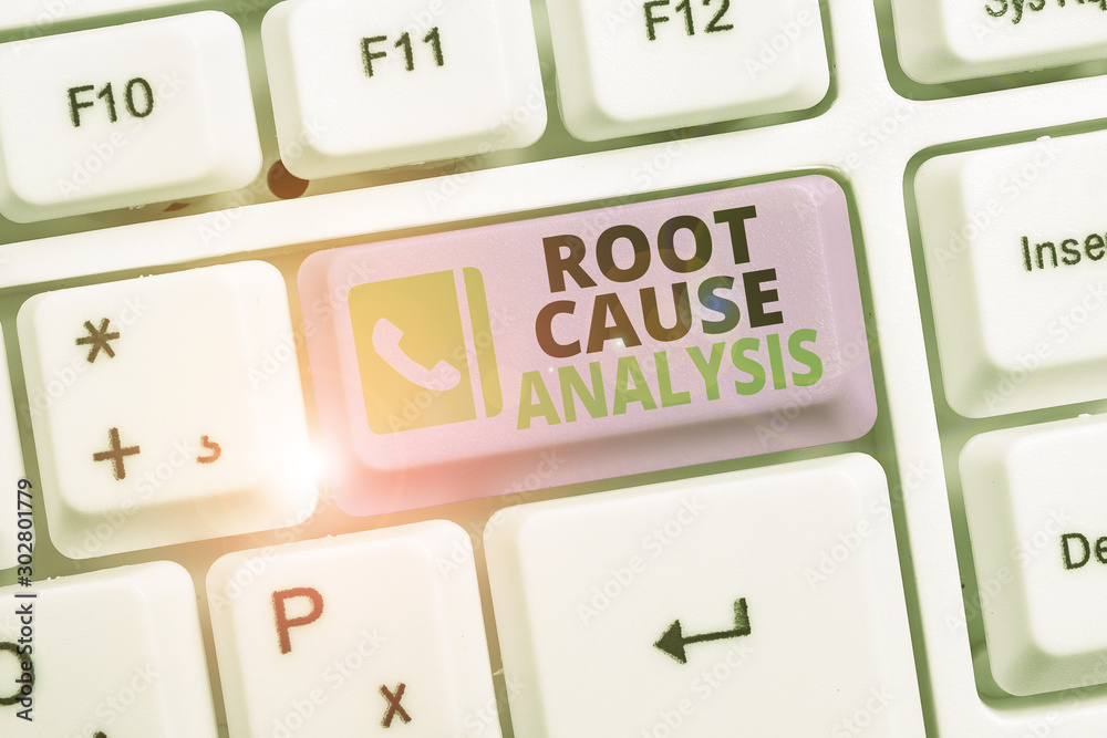 Conceptual hand writing showing Root Cause Analysis. Concept meaning ...