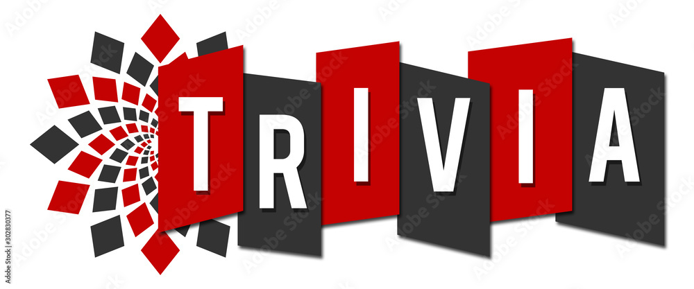 Trivia Circular Professional Red Grey Stock Illustration | Adobe Stock