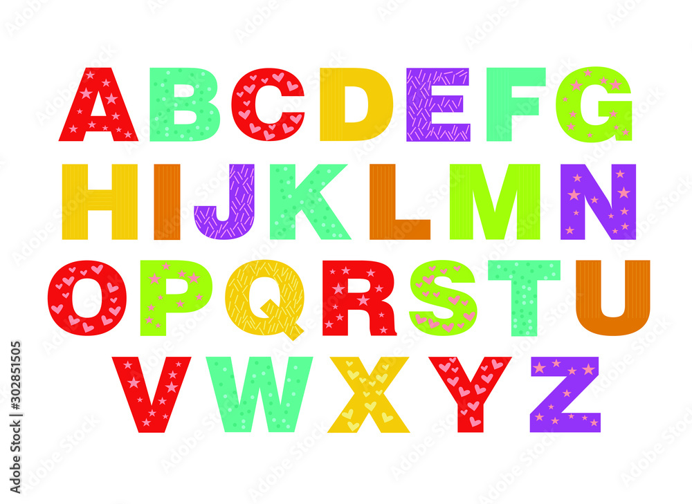 alphabet for children. Kids learning material. Card for learning ...