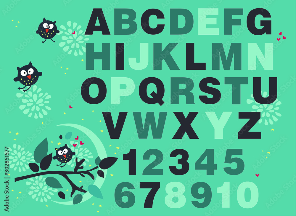 alphabet for children. Kids learning material. Card for learning ...