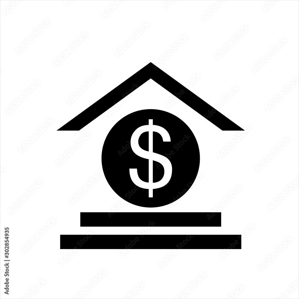 Bank Icon Flat