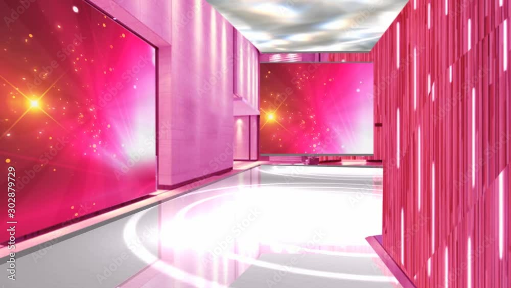 3D Virtual Studio Set Background Stock Video | Adobe Stock