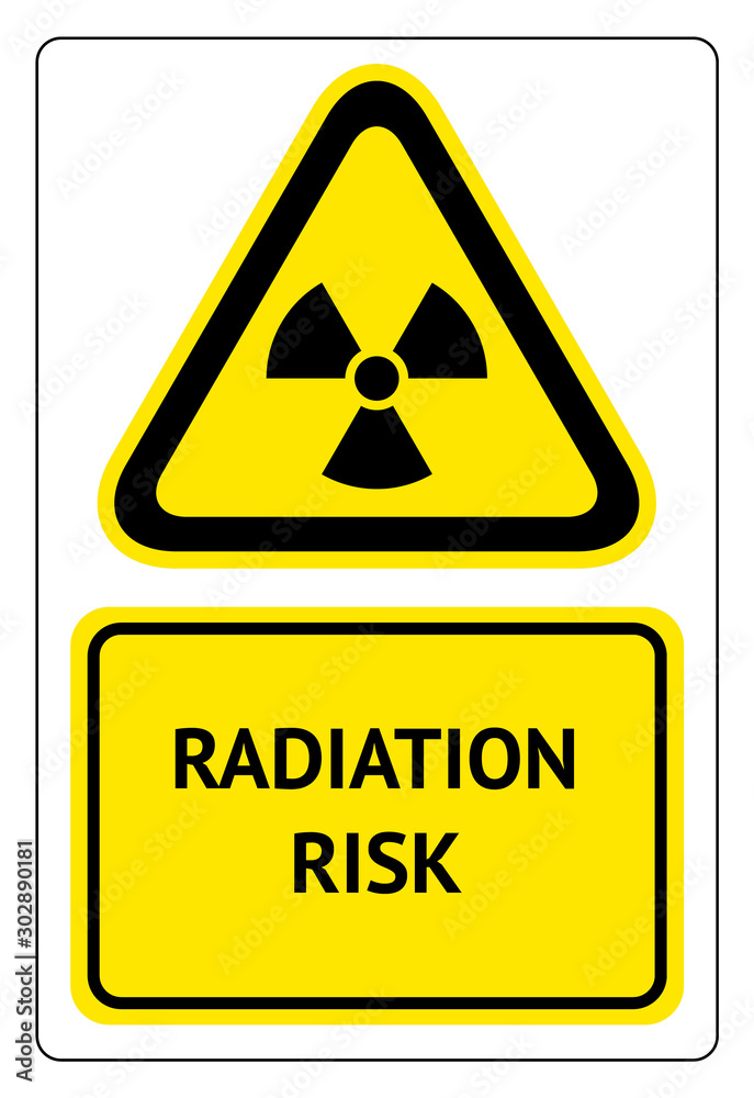 Radiation Hazard Sign, label ready to print Stock Vector | Adobe Stock