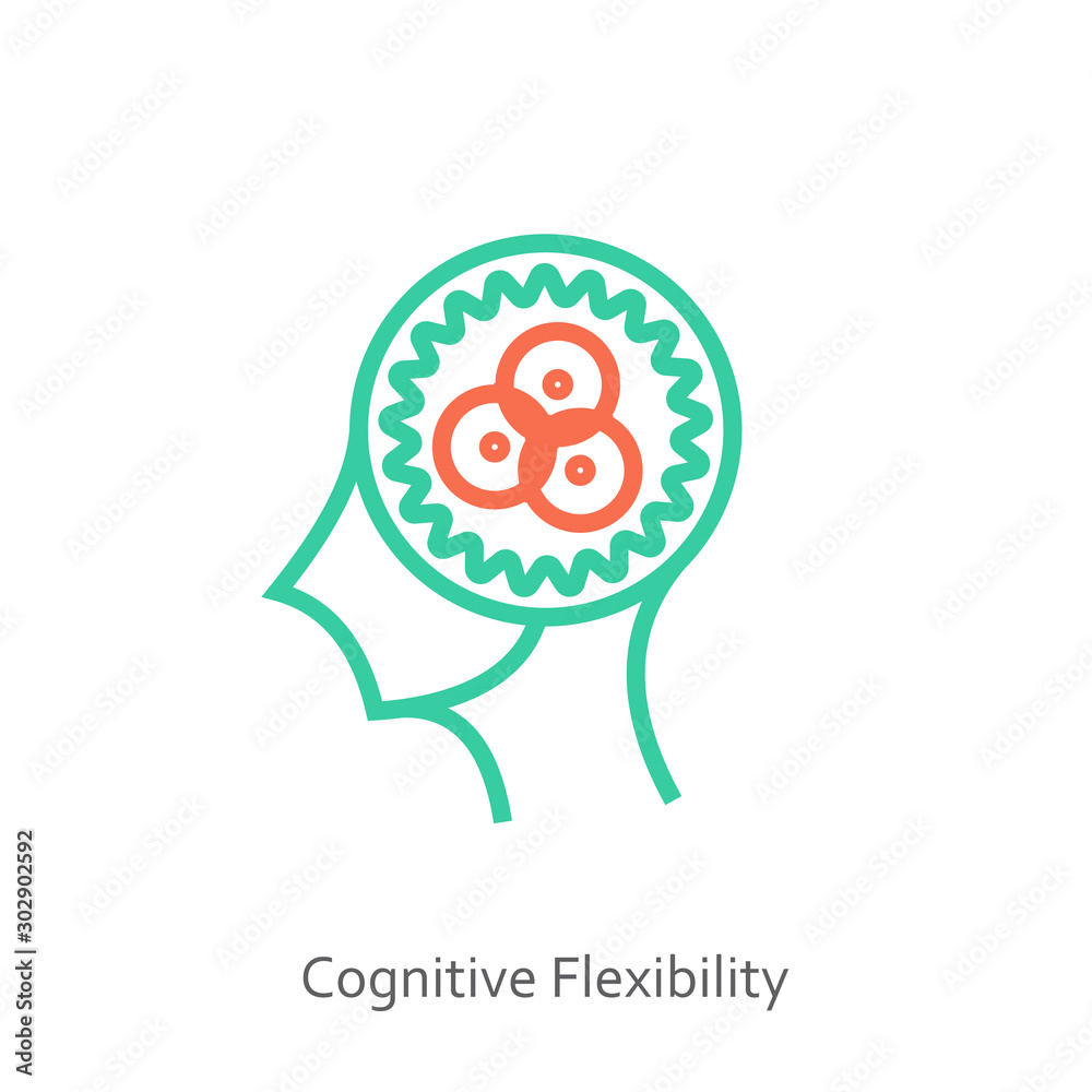 Brain power icon concept in the drawing of human brain isolated on ...