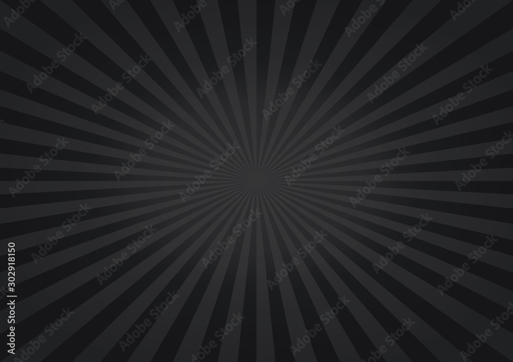 Abstract Dark Black rays background. Vector Stock Vector | Adobe Stock