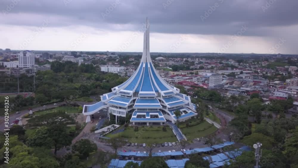 Kuching, Sarawak / Malaysia - November 8 2019: The buildings, landmarks ...