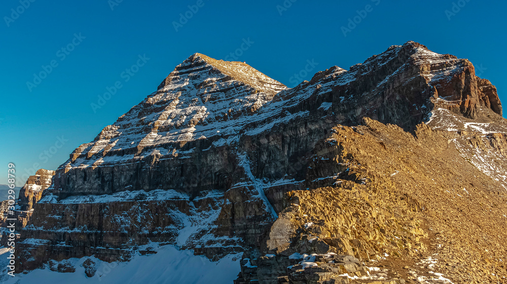 Panorama frame Summit of Mount Timpanogos in the Utah Valley Stock ...