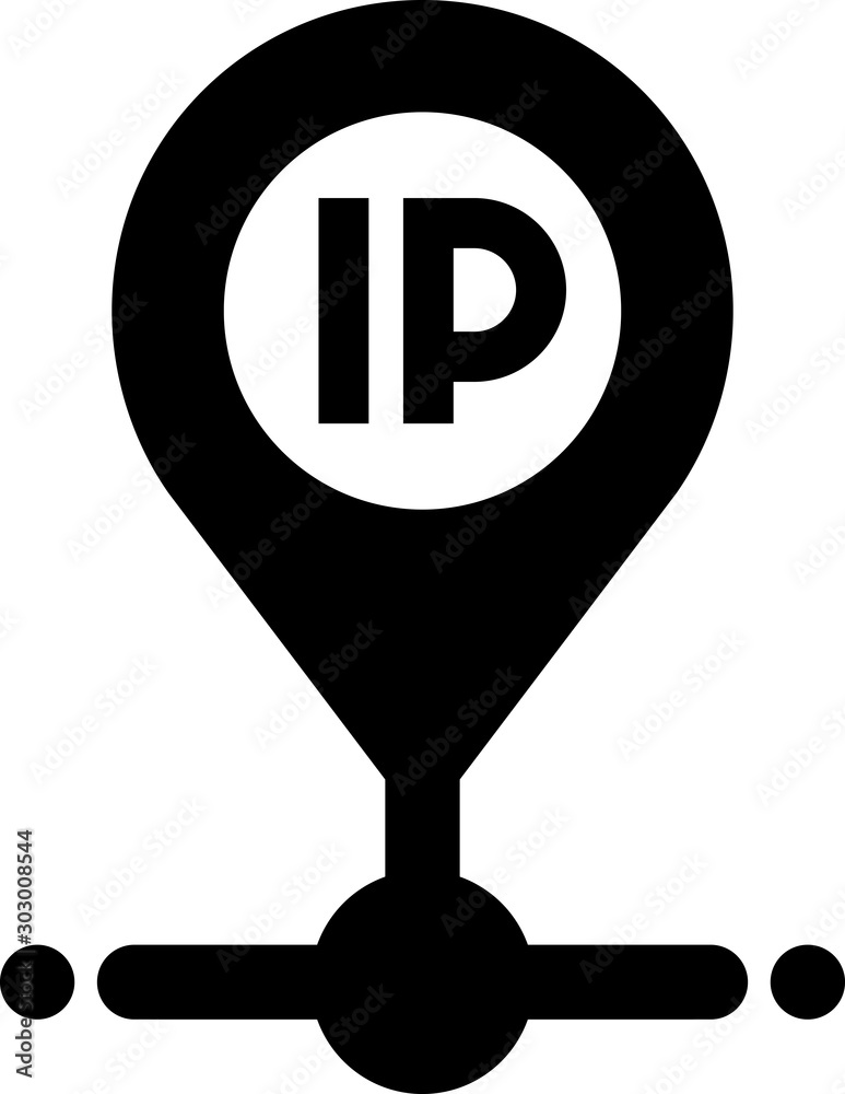 IP Internet Protocol Network Address Icon Stock Vector | Adobe Stock