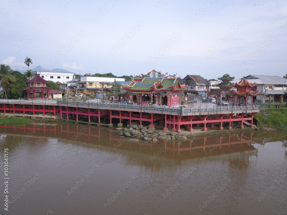 Kuching, Sarawak / Malaysia - November 16 2019: The Chinese temple ...