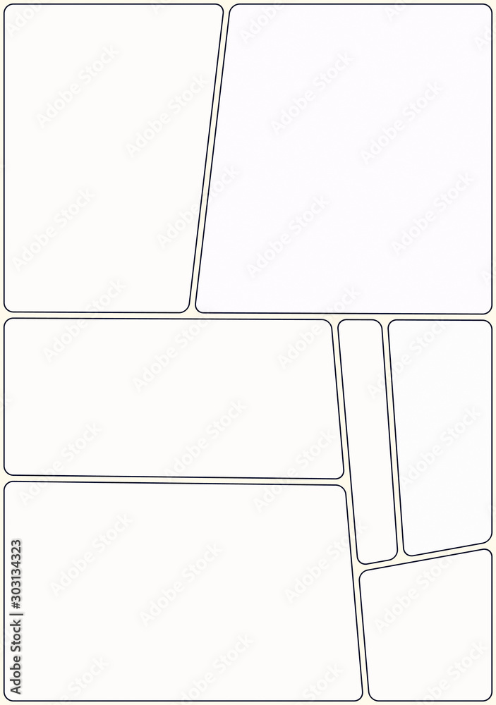 Ready manga storyboard layout template to create appealing comic book ...