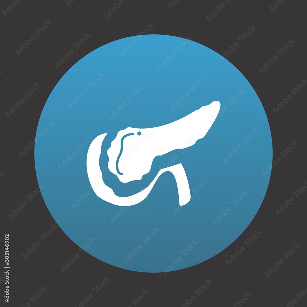 Pancreas icon for your project Stock Vector | Adobe Stock