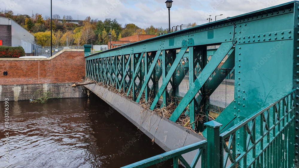 Aftermath of the River Don flooding in Sheffield, November 2019 ...