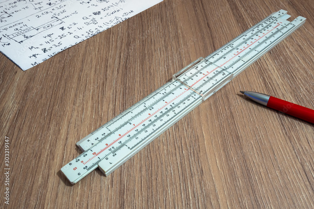 Logarithmic Scale Ruler