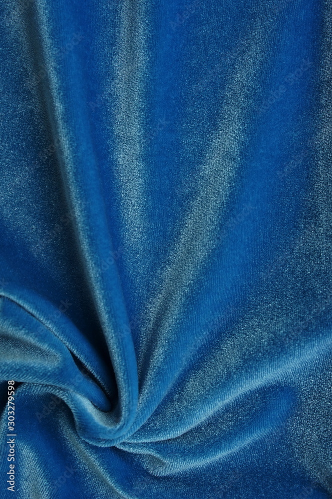 velvet texture classic blue color background, expensive luxury fabric ...